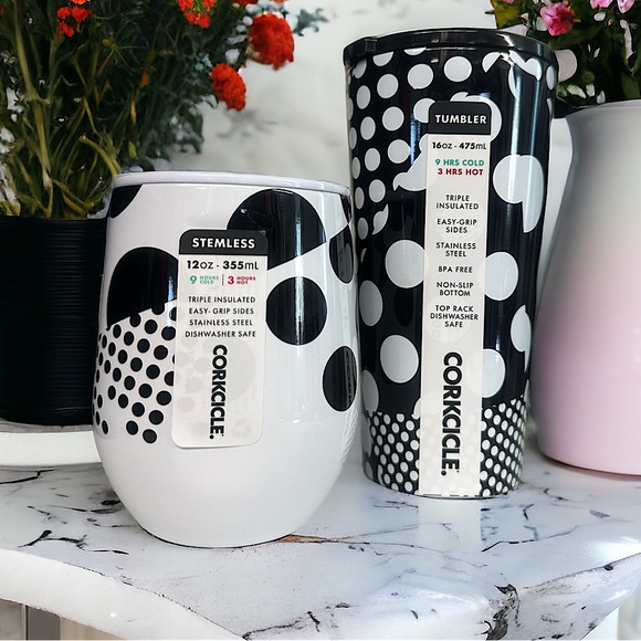 Corkcicle | Dining | Corkcicle Set Of Tumbler And Travel Wine Stemless ...